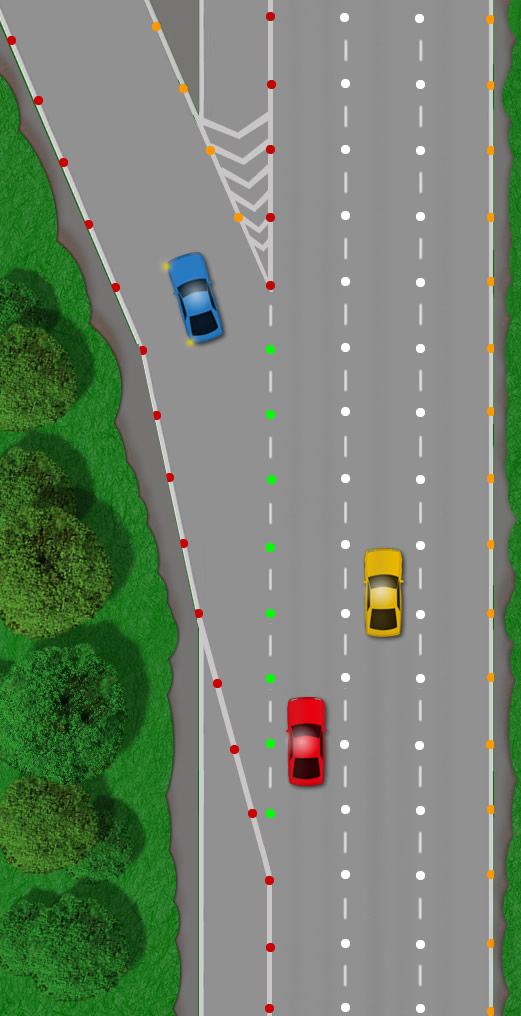 Motorway Studs Driving Test Tips