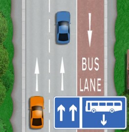Contraflow Bus and Cycle Lanes and Systems