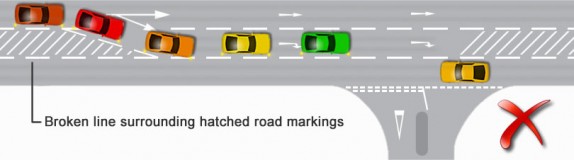 Hatched Road Markings