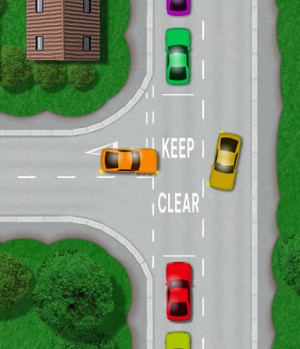 Keep Clear Road Markings